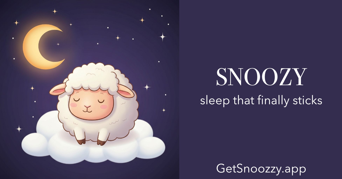 Snoozy — Sleep That Finally Sticks